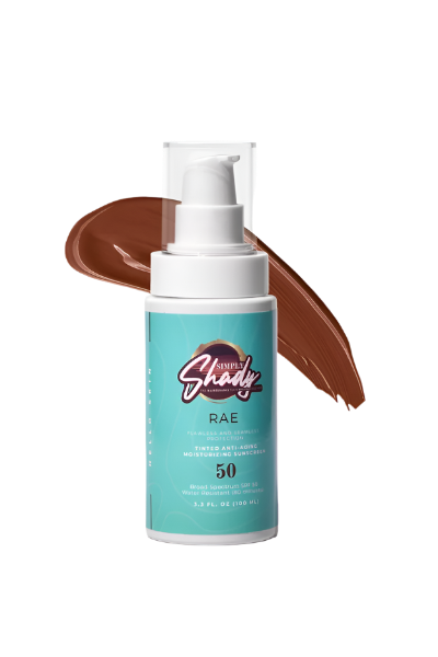 Tinted (Dark Brown) Hydrating Mineral Sunscreen SPF 50 (RAE) Shop Now!